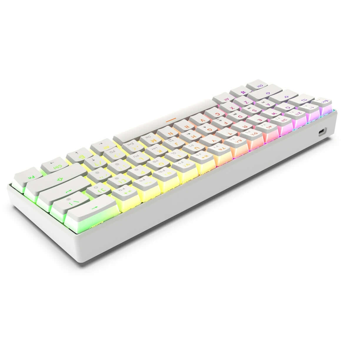 Mechanical Gaming Keyboard Gamakay MK61 | Double-shot Pudding Keycaps