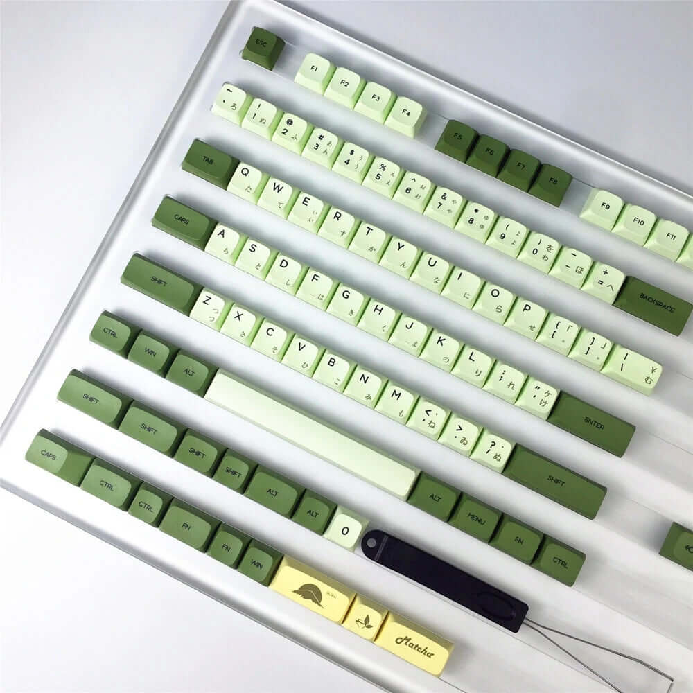 Languages style 124 Keys Matcha Keycaps Set
