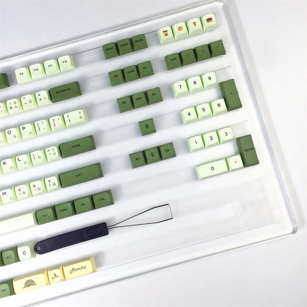 Languages style 124 Keys Matcha Keycaps Set